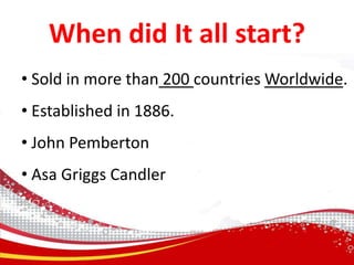 Coca cola presentation | PPTX
