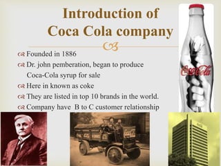 SUSL - Coca cola presentation | PPT