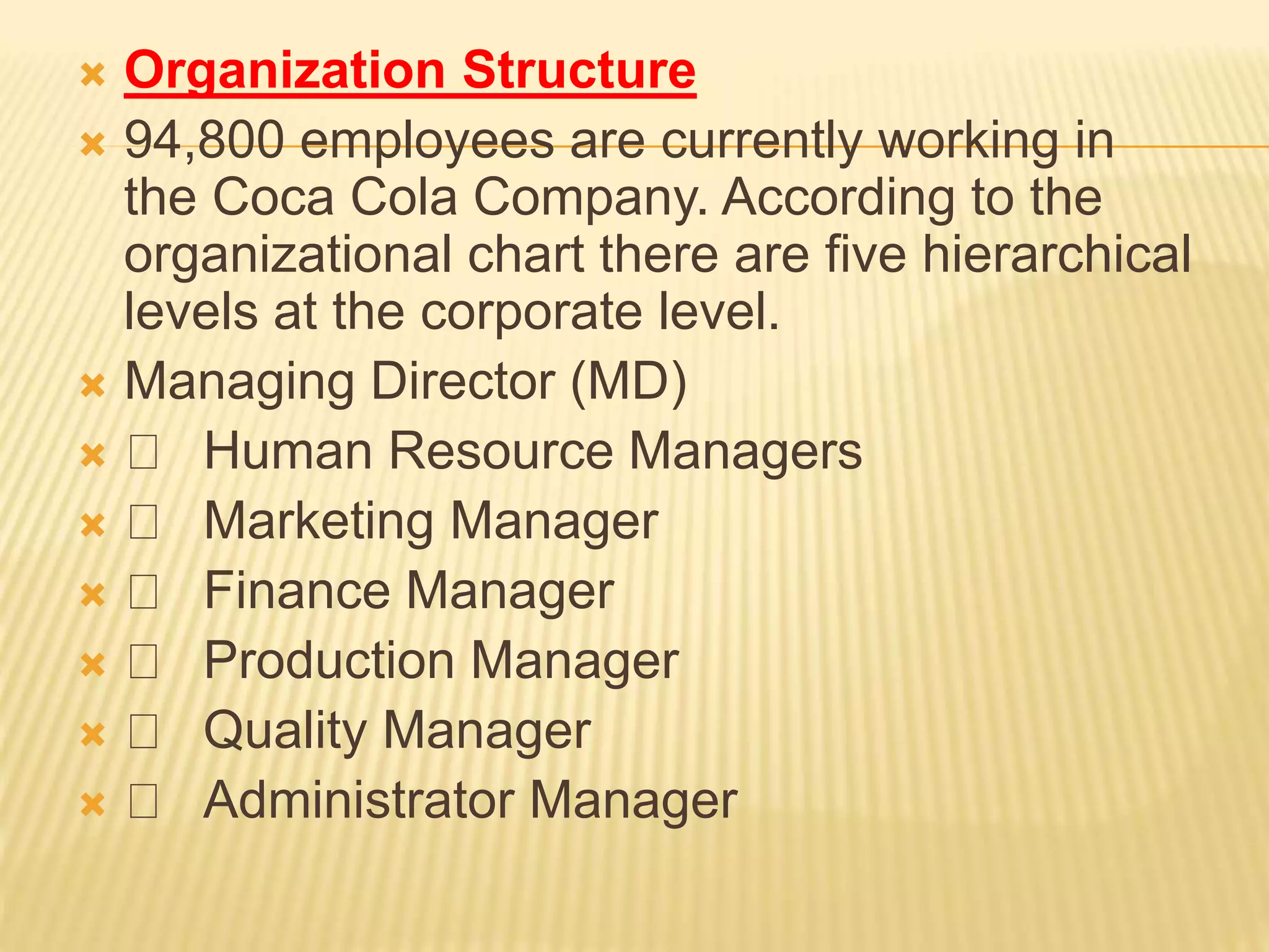Coca cola presentation | PPTX | Business Administration | Business