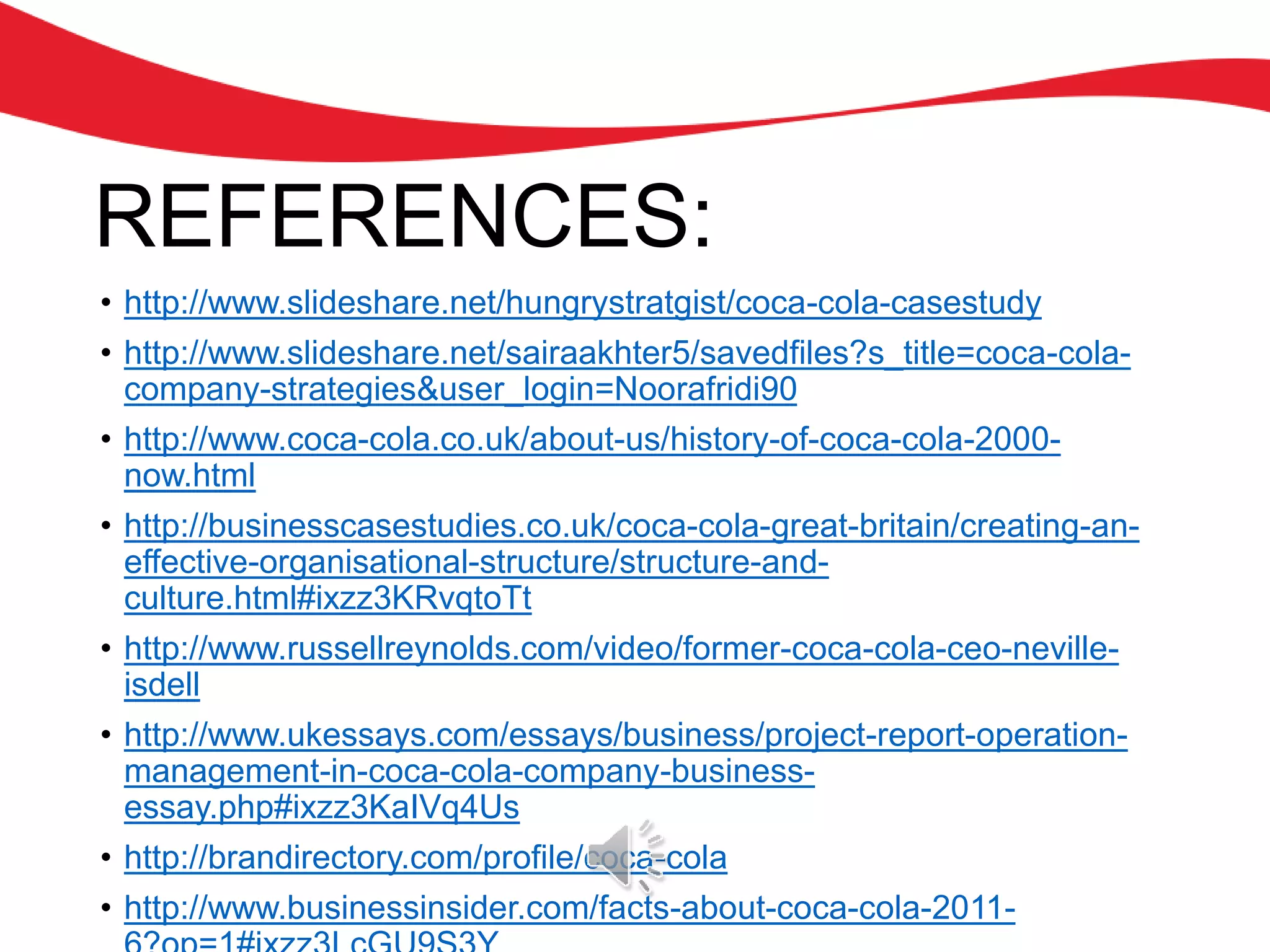 Coca cola presentation | PPTX