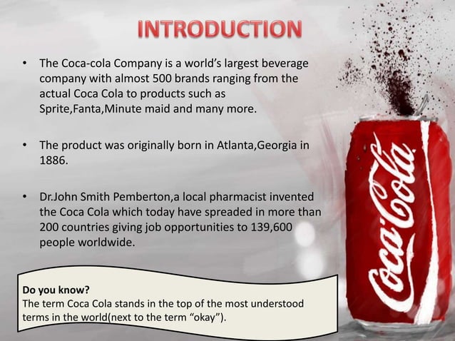 Coca cola presentation | PPT