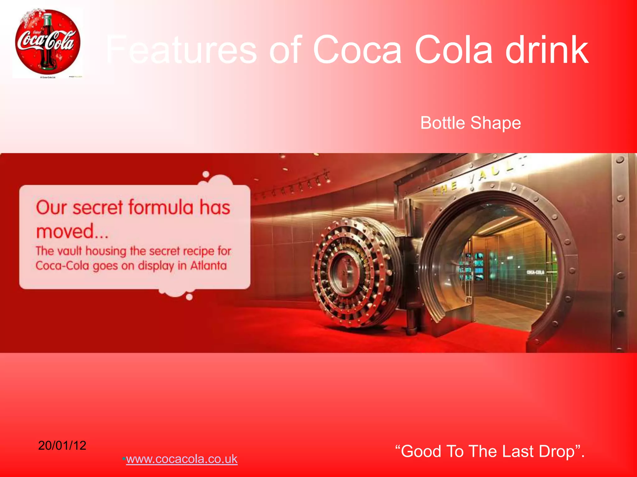 Unit 1 Research: Coca Cola brand history | PPTX