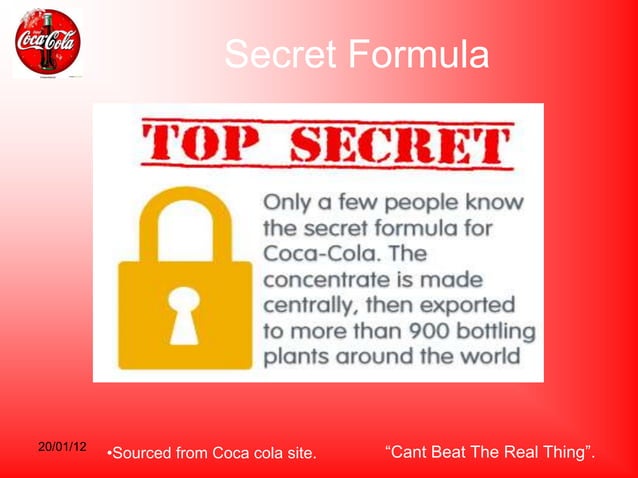 Unit 1 Research: Coca Cola brand history | PPT