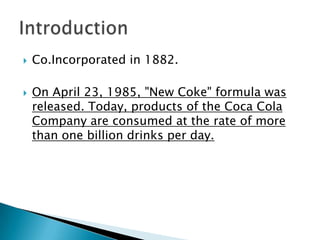 Coca cola presntation | PPTX