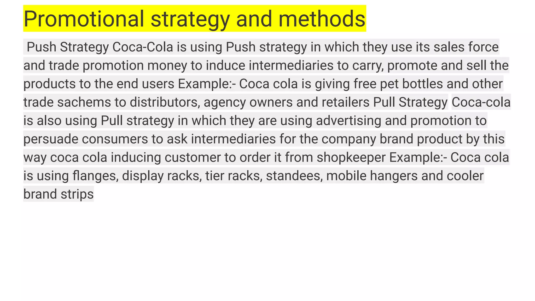 Coca cola product life cycle | PDF
