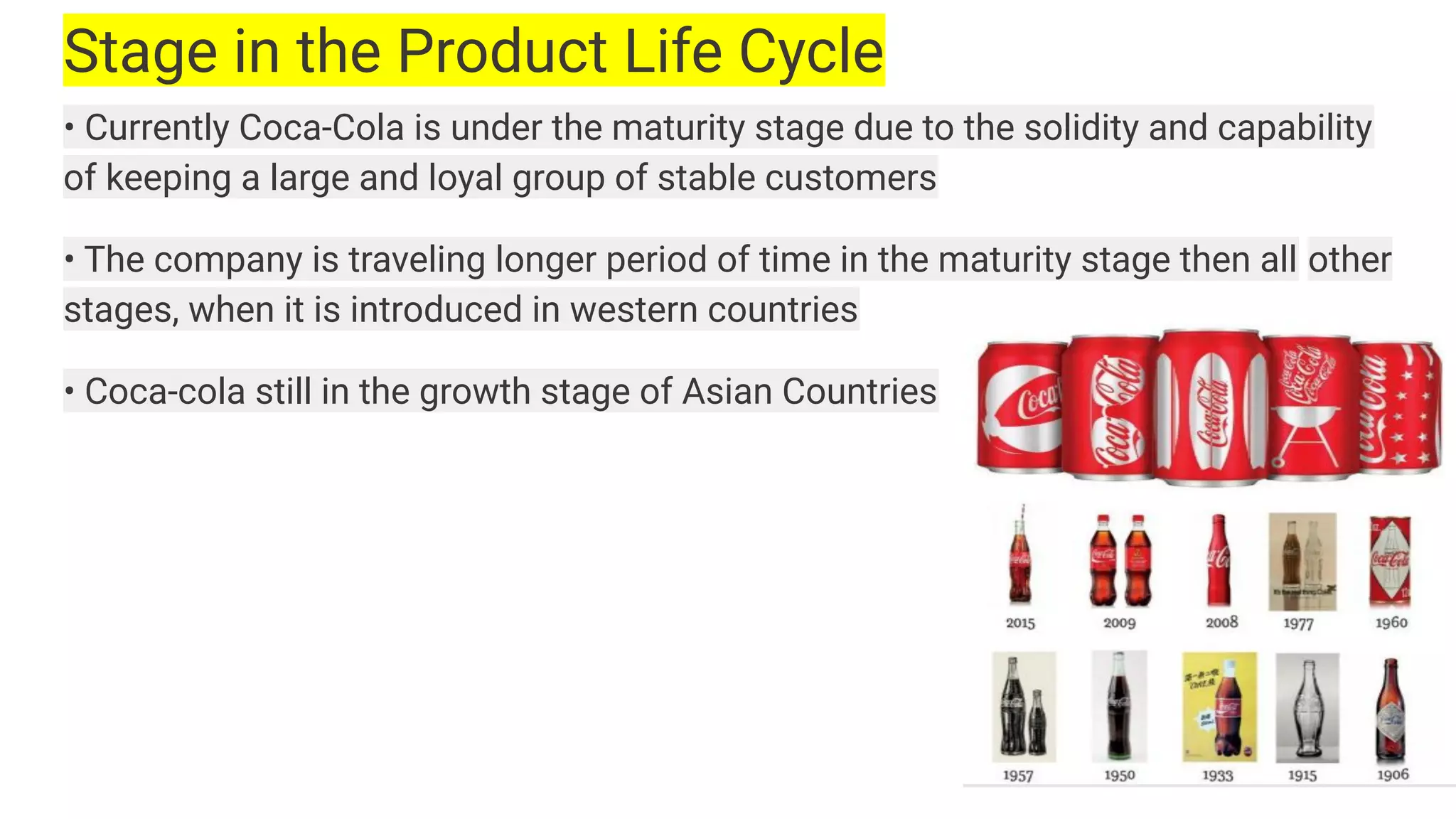 Coca cola product life cycle | PDF