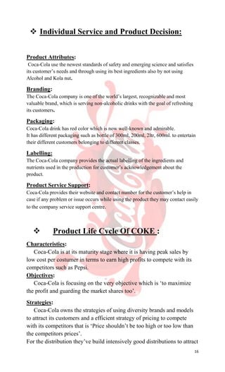Coca cola project | PDF