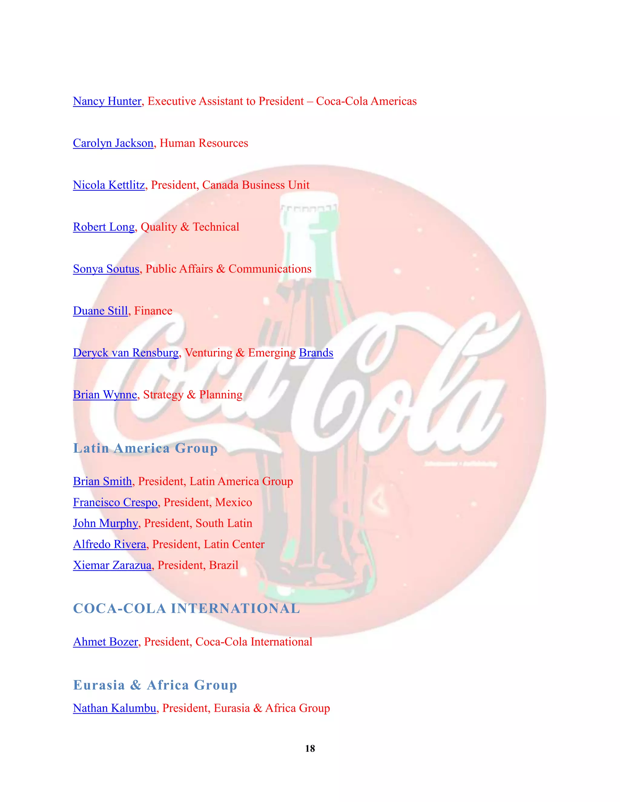 Coca-cola company project report MBA 1st year | DOCX