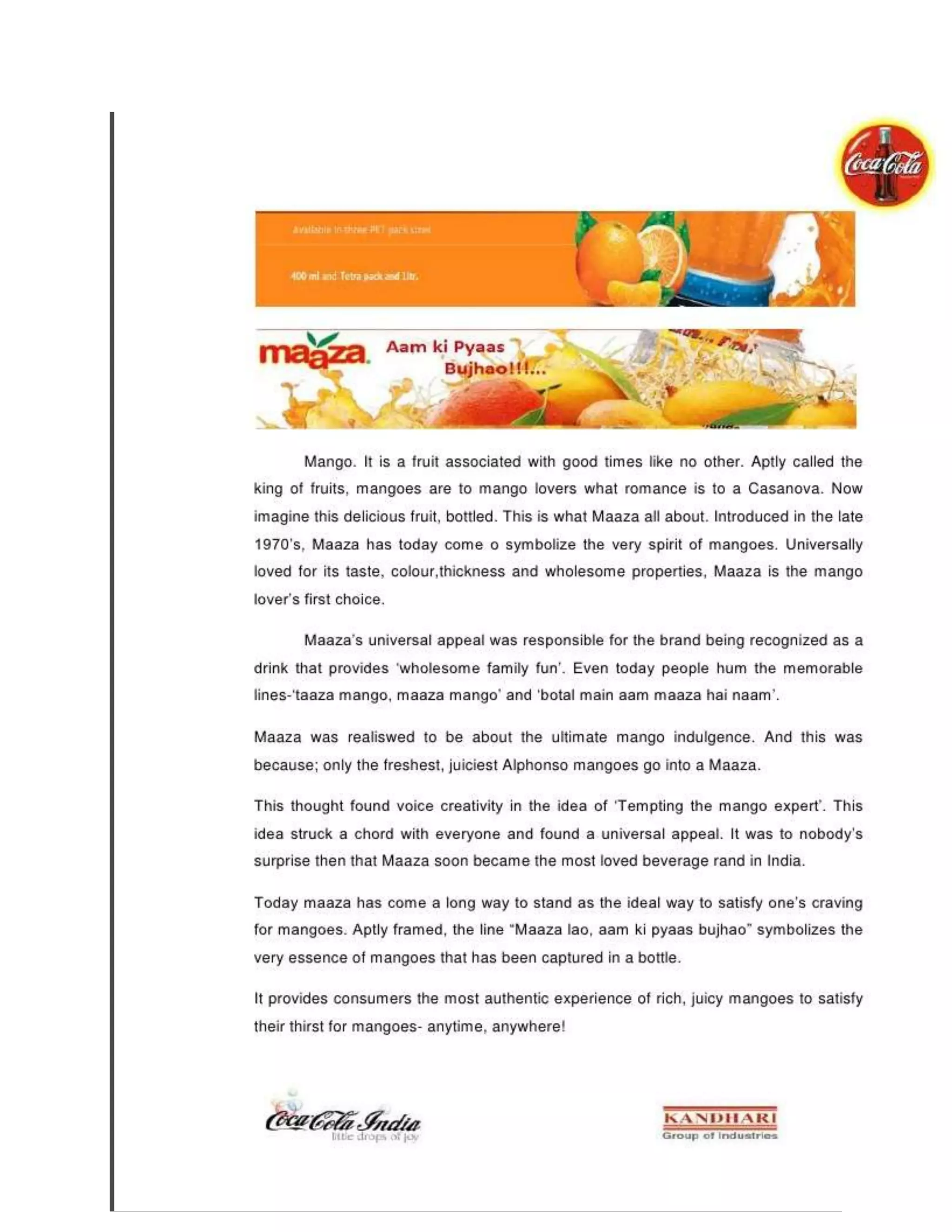 Coca cola report | DOCX