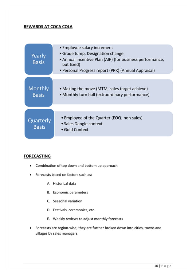 Coca cola sales and distribution | PDF