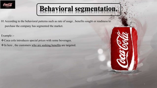 Coca cola segmentation ( | PPTX | Business | Business and Finance