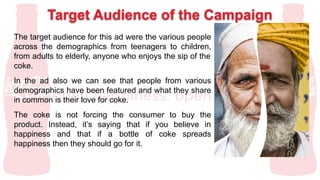 Coca Cola Marketing Campaign - Open Happiness Campaign - Small World ...