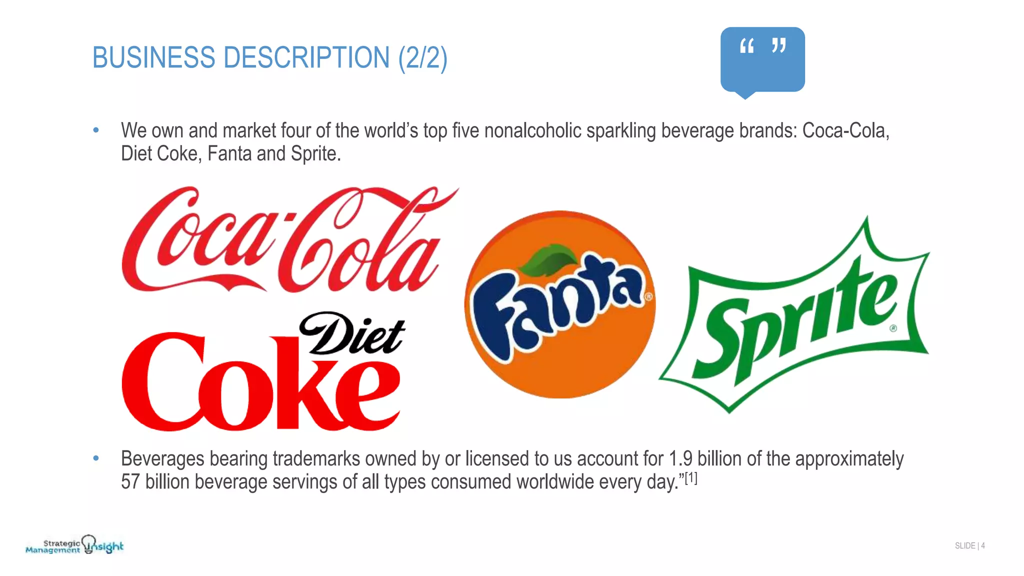 Coca cola swot analysis 2017 | PPTX