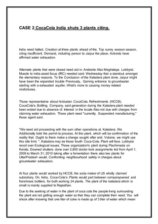 Coca cola term paper hand made | PDF