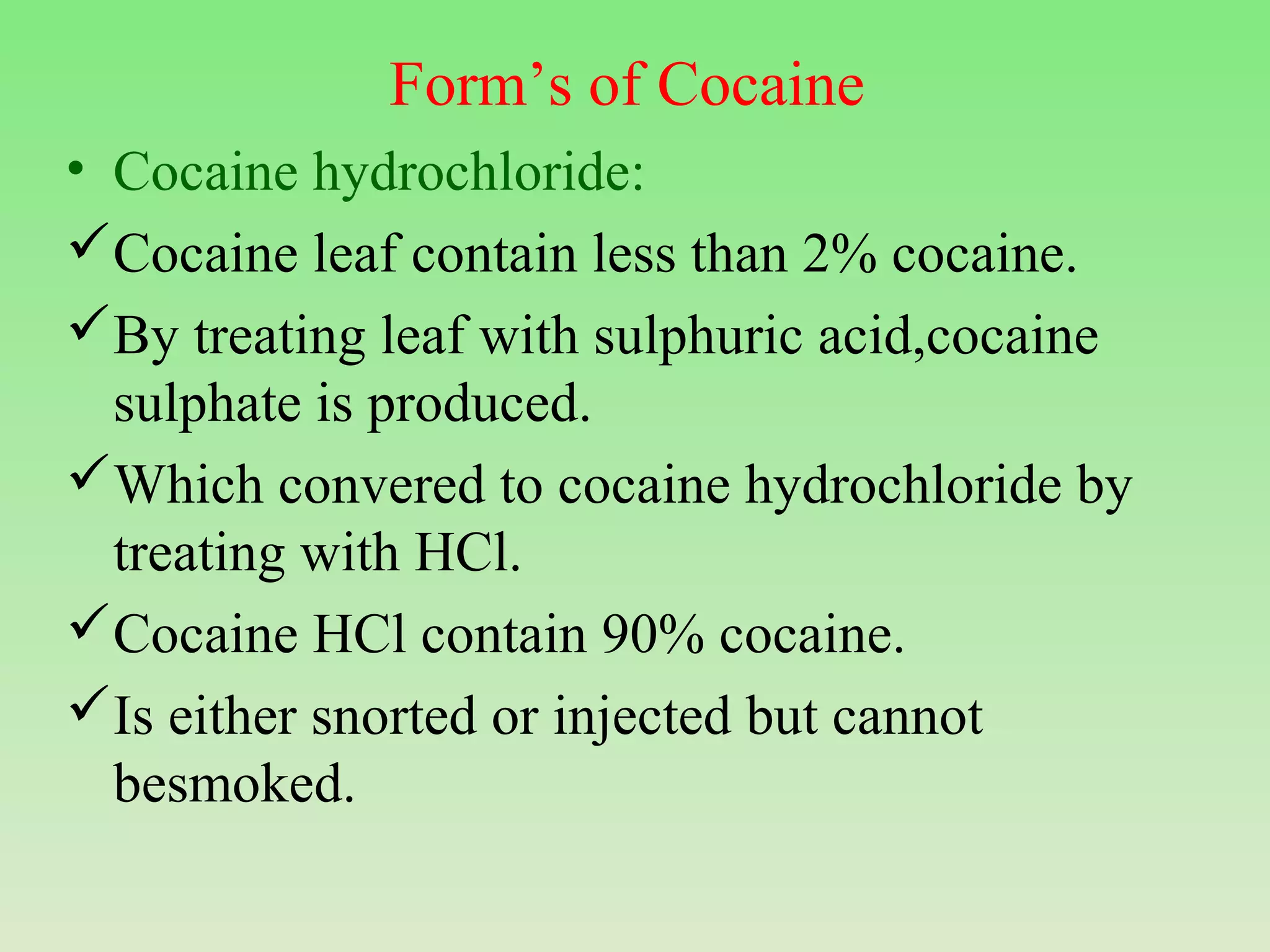 Cocaine poisoning | PPT