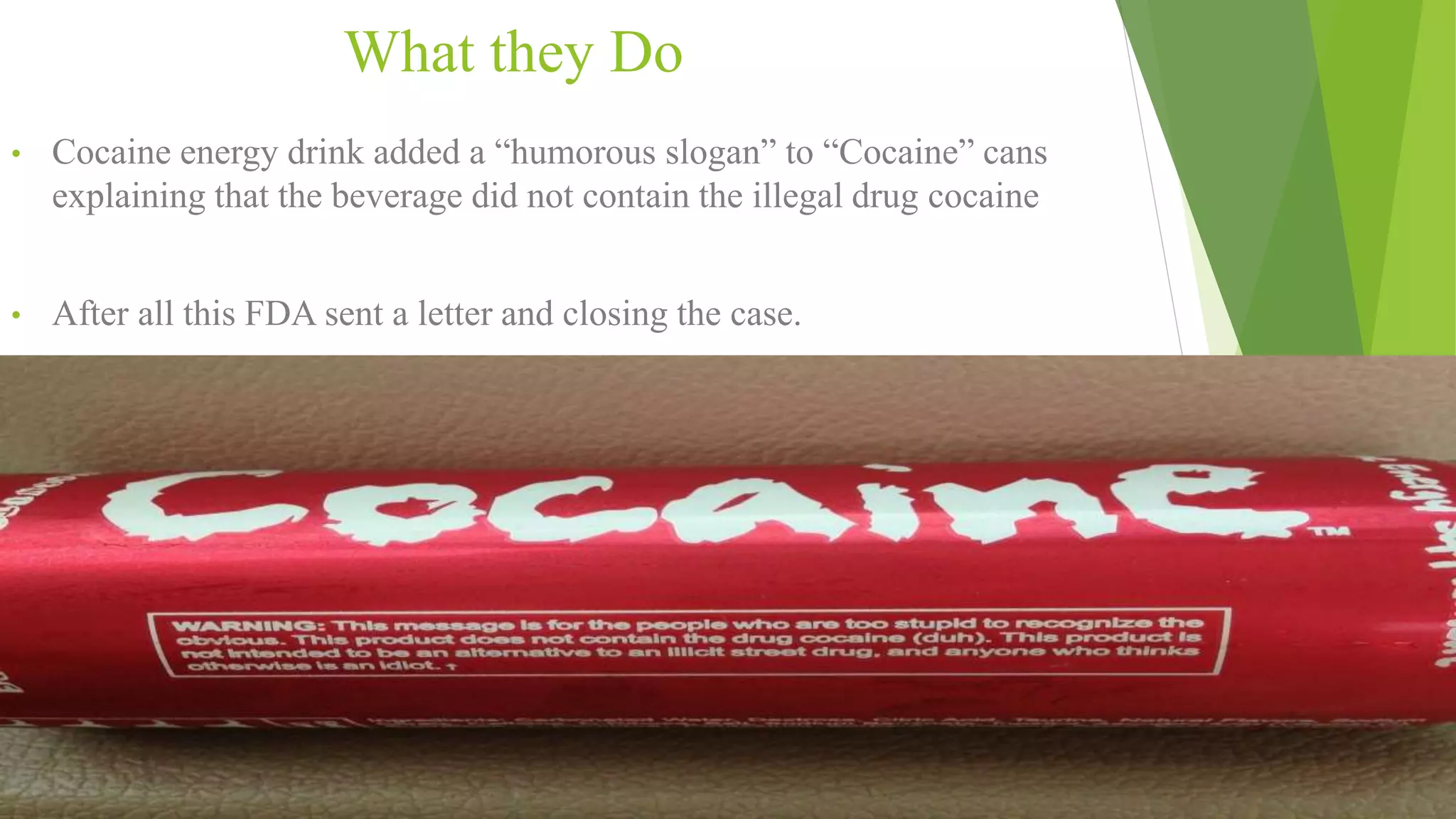 Cocaine energy drink | PPT