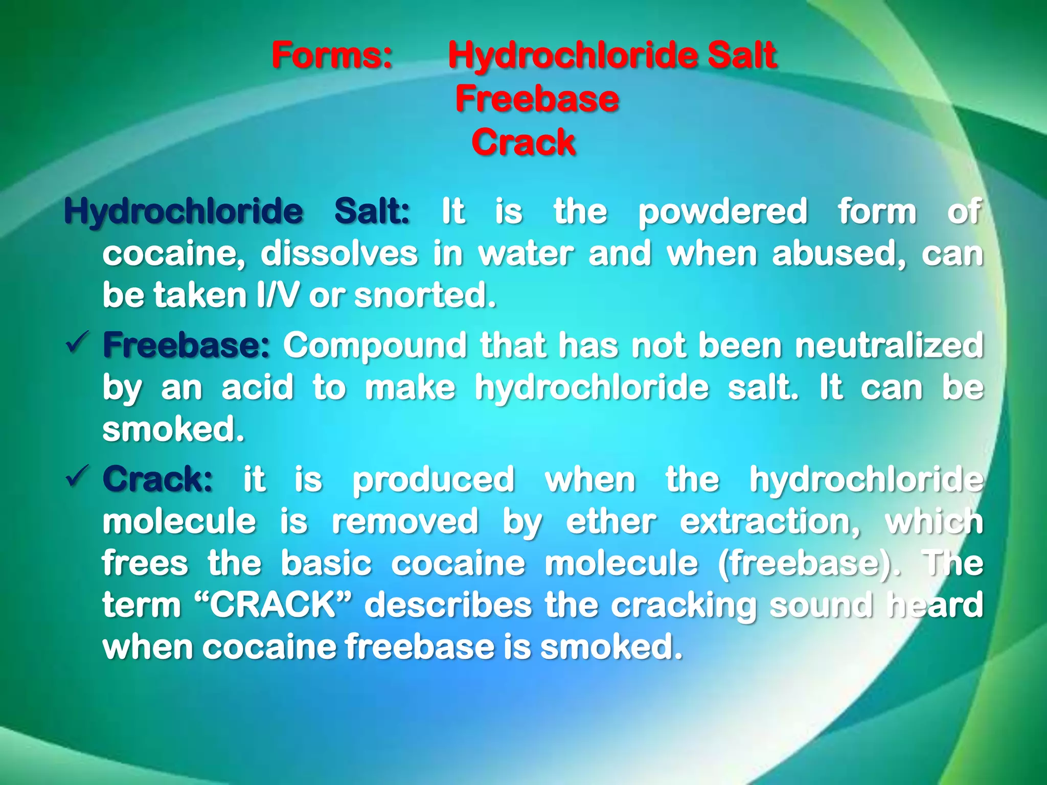 Cocaine final | PPTX