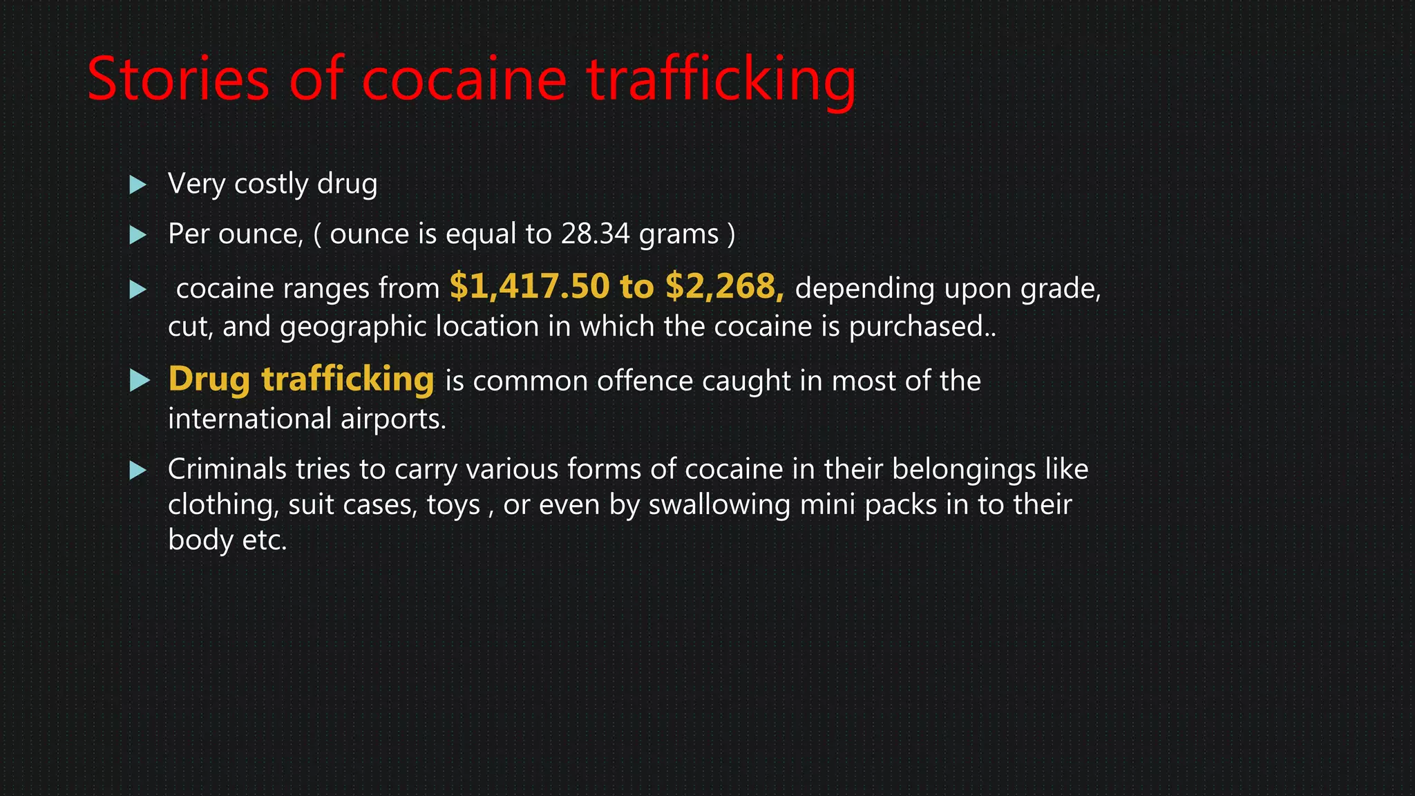 Cocaine a delirient in forensic perspective | PPTX