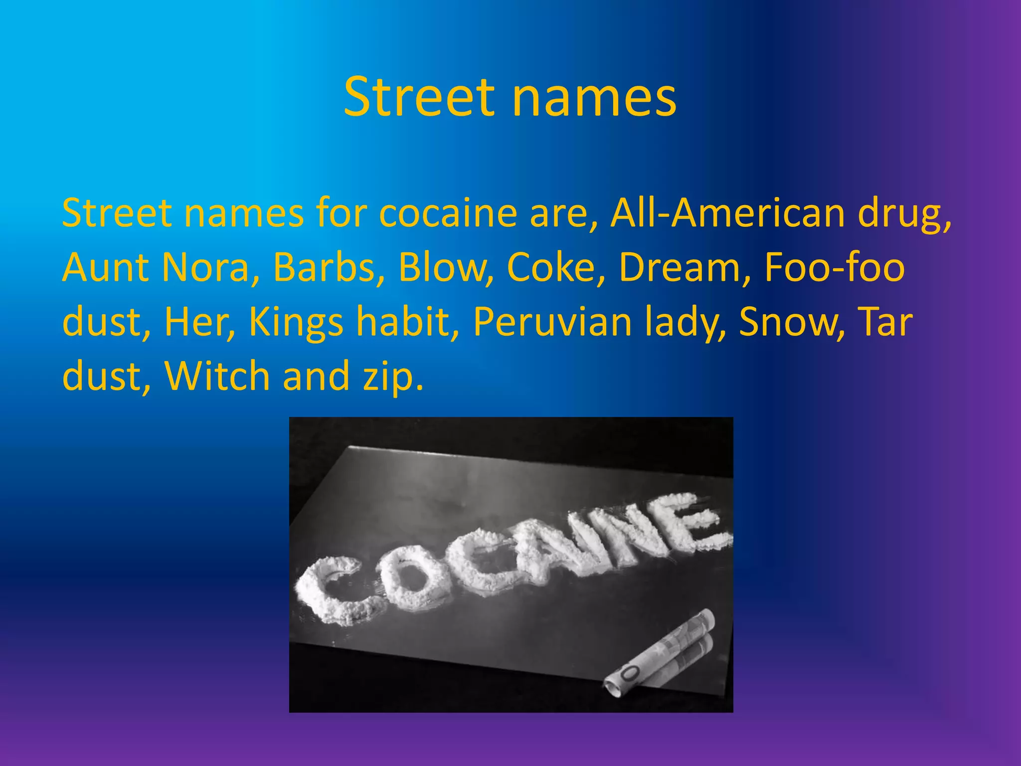 Cocaine project | PPTX
