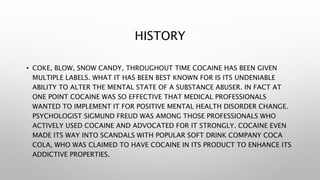 Cocaine teachback | PPT