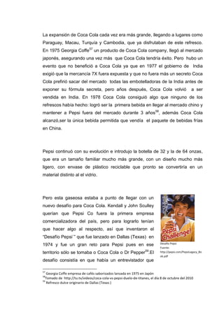 Coca pepsi | PDF