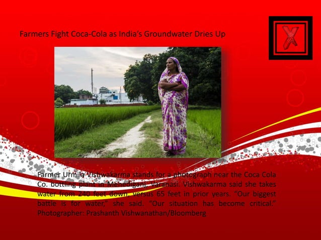 Coca-Cola positive and negative impacts on India | PPTX | Agriculture ...