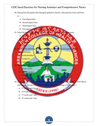 Coc based excercises | PDF