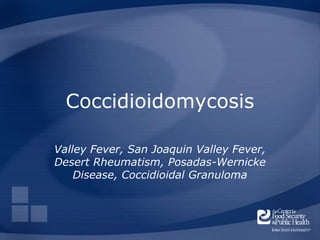 Coccidioidomycosis (1).ppt for education | PPT