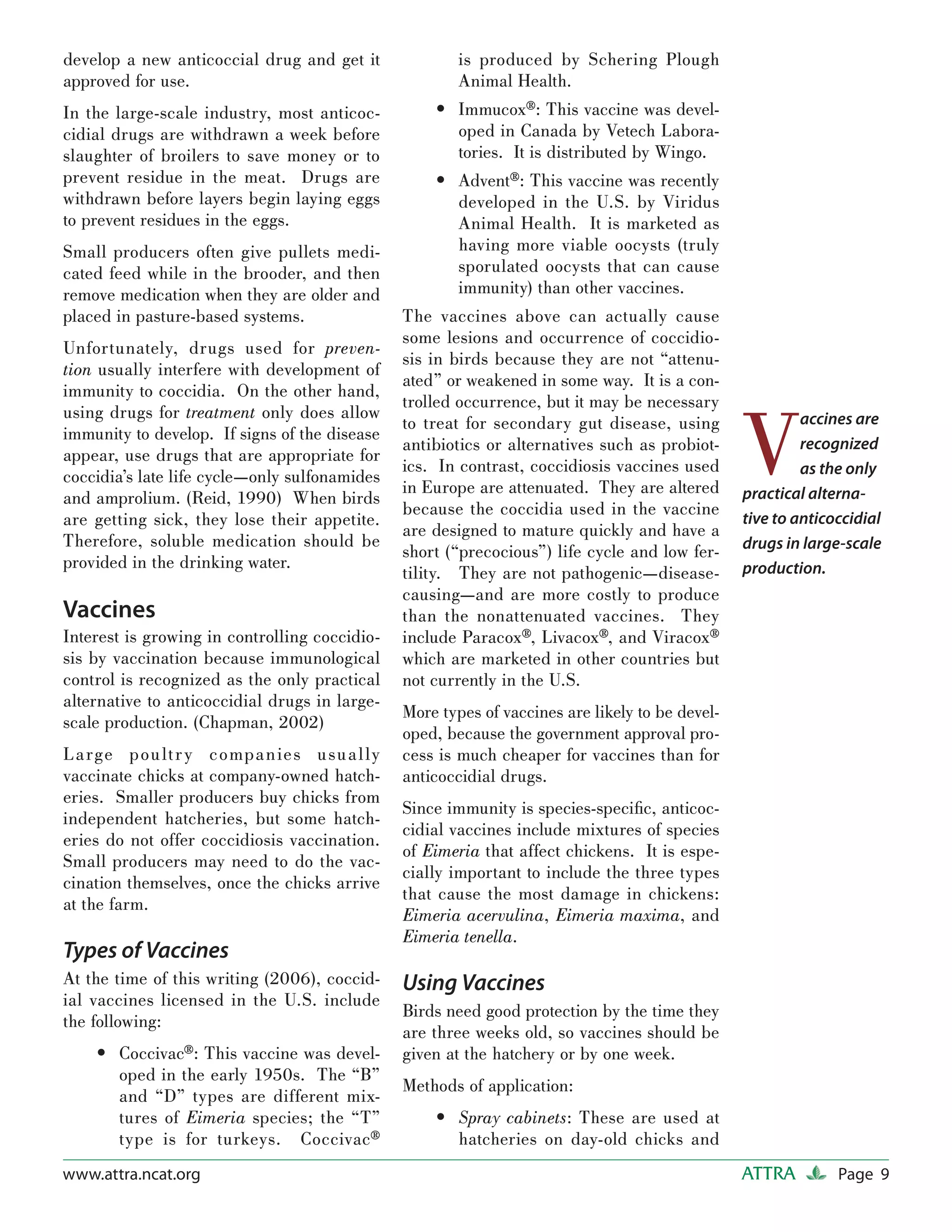 Parasite Management for Natural and Organic Poultry: Coccidiosis | PDF