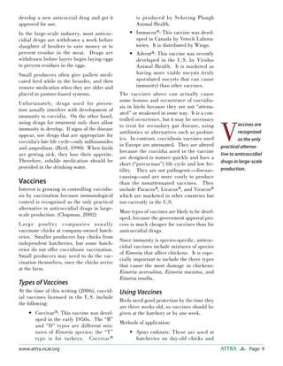 Parasite Management for Natural and Organic Poultry: Coccidiosis | PDF