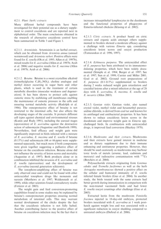 Coccidiosis in poultry anticoccidial products vaccines and other ...