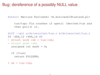 Coccinelle, a bug finding tool | PDF | Operating Systems | Computer Software and Applications