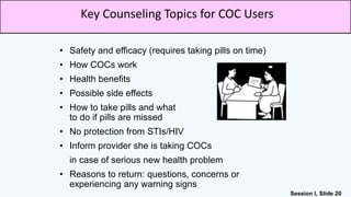 coc councling.pptx | Pregnancy | Reproductive Health