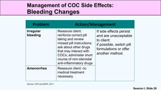 coc councling.pptx | Pregnancy | Reproductive Health