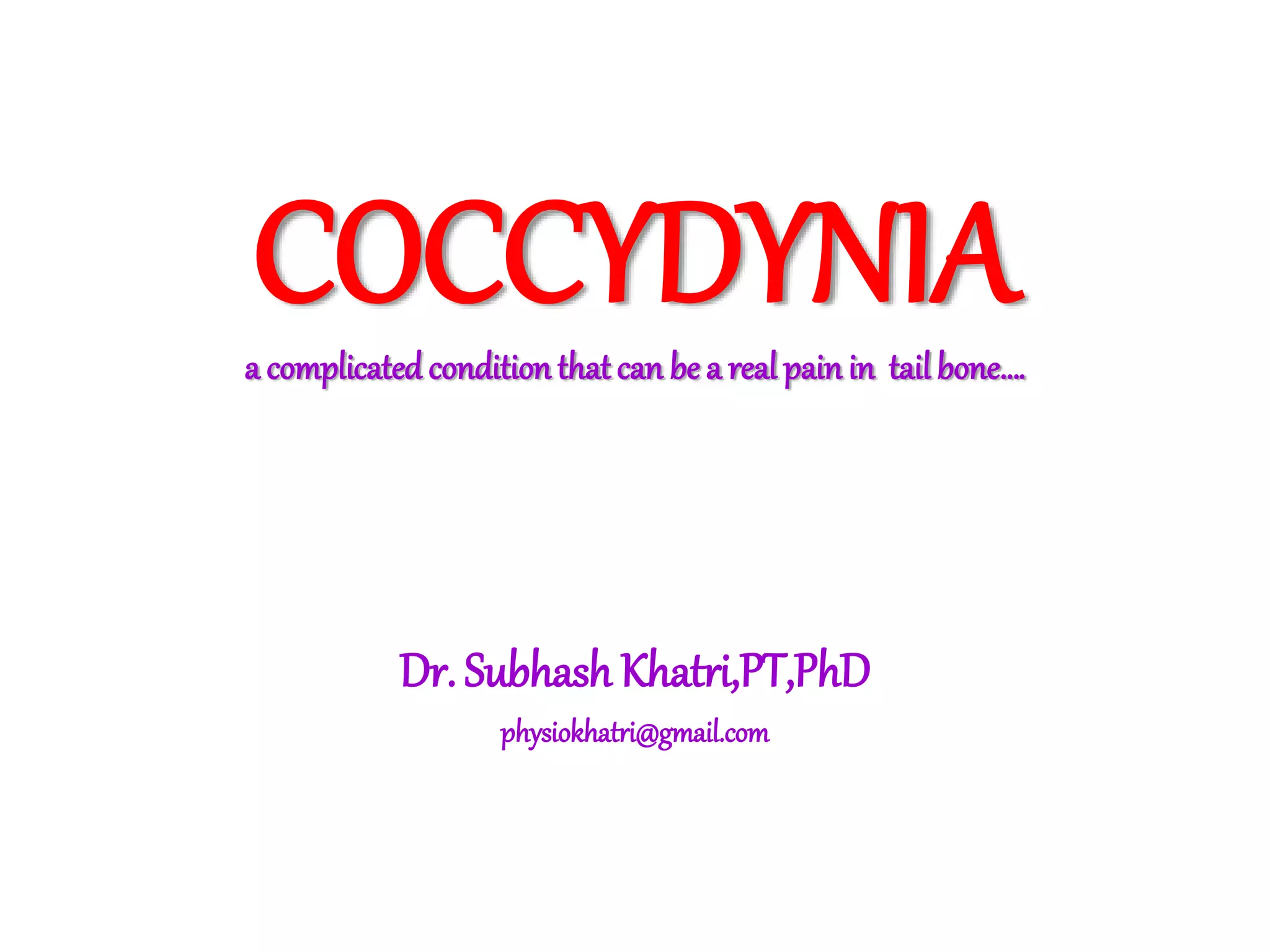 Coccydynia | PPTX