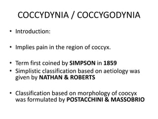 Coccydynia | PPT