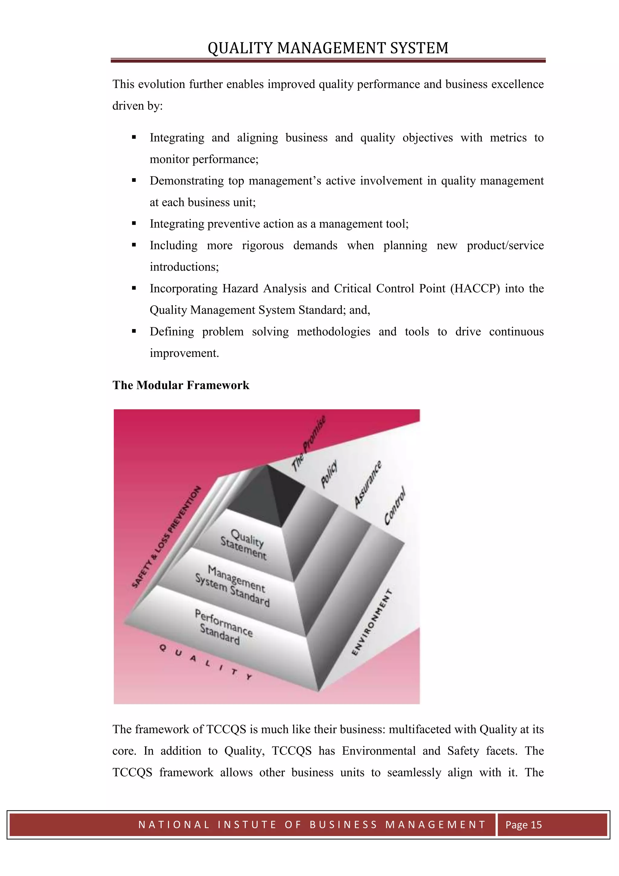 QUALITY MANAGEMENT SYSTEM OF COCA COLA | DOCX