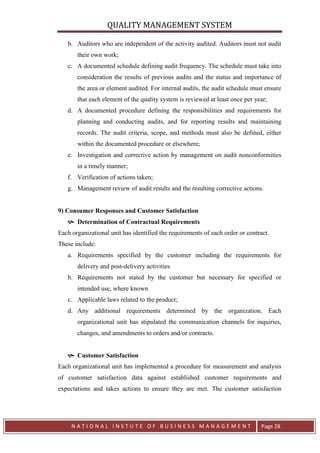 QUALITY MANAGEMENT SYSTEM OF COCA COLA | DOCX