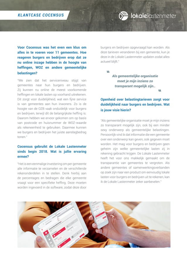 Cocensus over de Lokale Lastenmeter | PDF