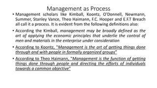 Management - Concept, Nature and Importance | PPTX