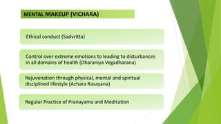 Concept of Health, Wellness and Disease in Ayurveda | PPTX