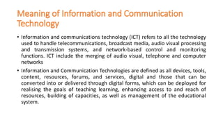 Concept of ICT | PPTX