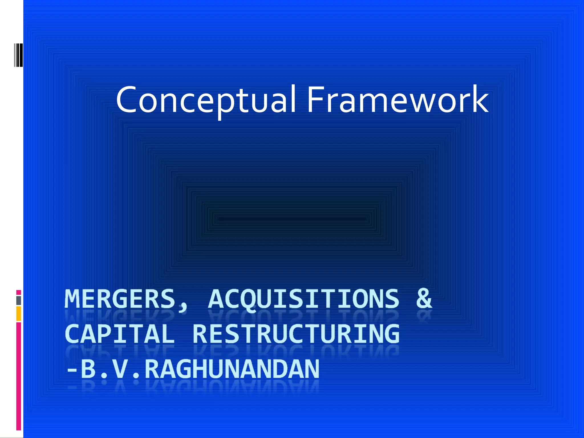 Coceptual Framework Of Mergers & Acquisitions-B.V.Raghunandan | PPT