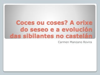 Coces ou coses | PPT