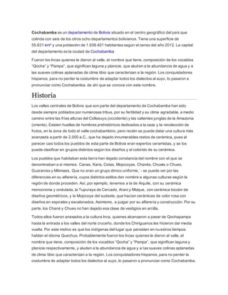 Cochabamba | DOCX
