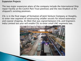 Cochin Shipyard and Business environment. | PPTX
