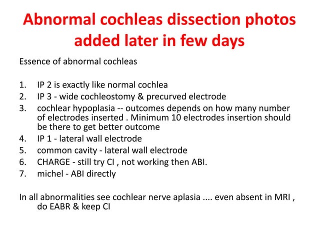 Cochlea cadaver dissection - part 1 | PPT