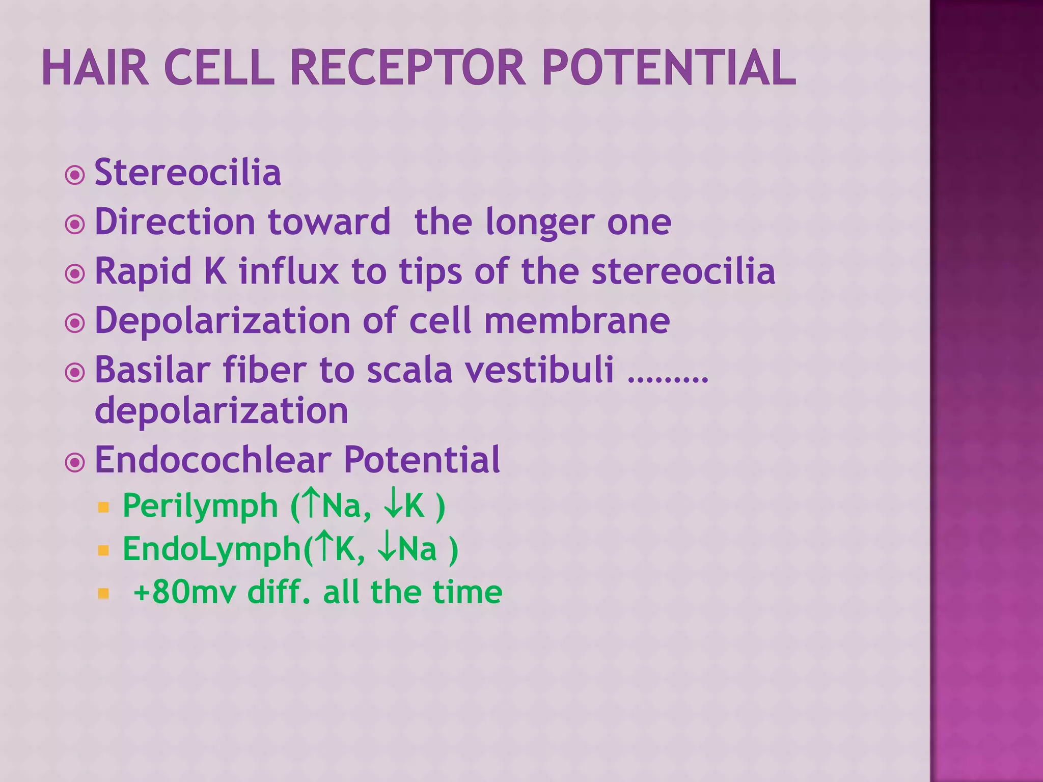 Cochlea & its functions | PPTX