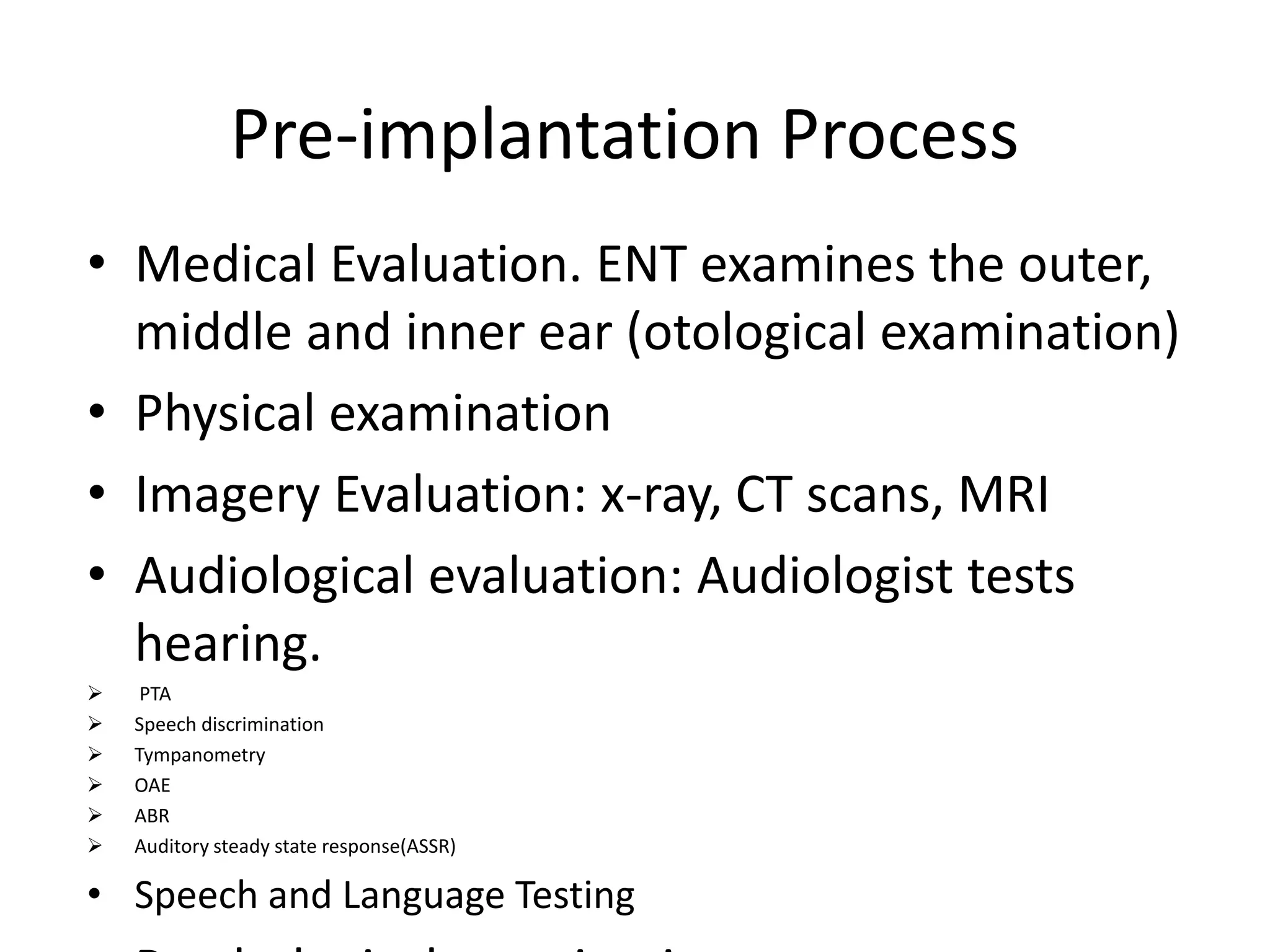 COCHLEAR IMPLANTATION over view | PPTX
