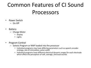 COCHLEAR IMPLANTATION over view | PPTX